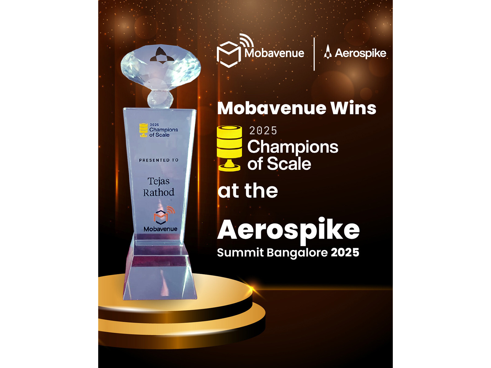 Mobavenue's AI Tech Platforms Win '2025 Champions of Scale' Award at Aerospike Summit