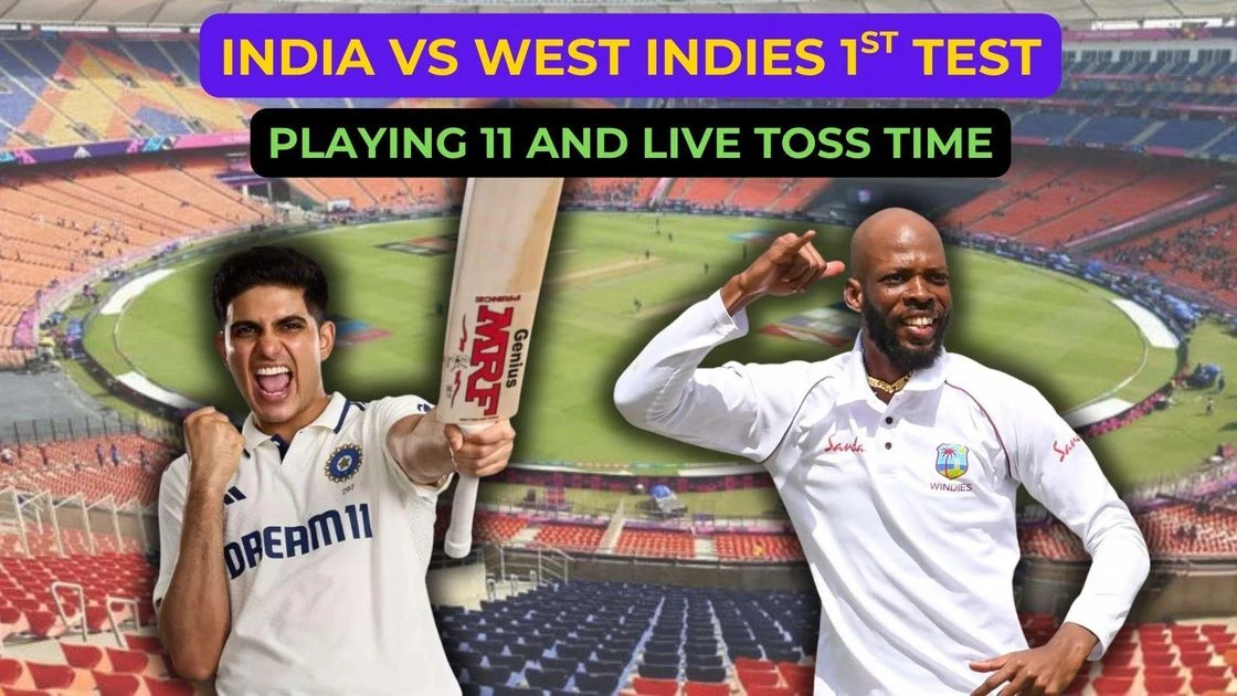 India vs West Indies 1st Test playing 11, live match time and streaming ...