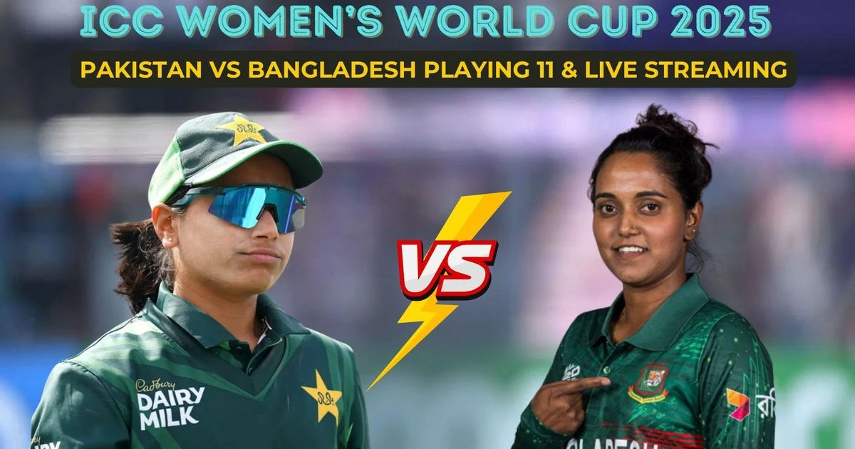 ICC Women's World Cup 2025: PAK-W vs BAN-W playing 11, live streaming ...