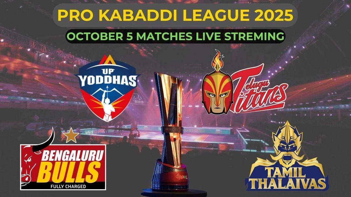 PKL 2025 live streaming: October 5 match list, timings, telecast ...