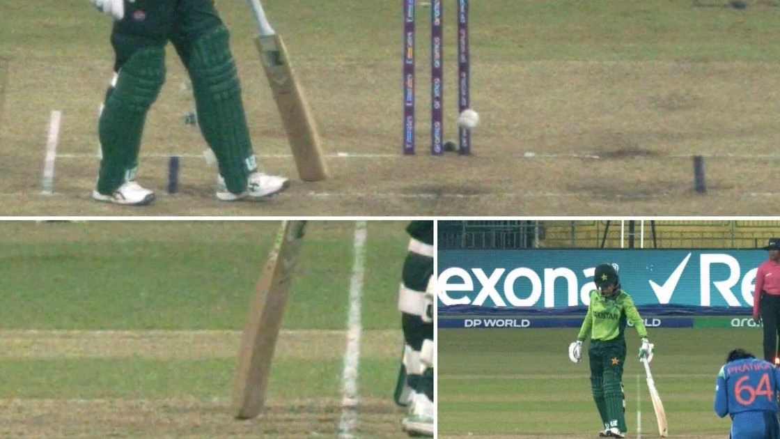 PAK captain Fatima argues with umpire after Muneeba's controversial run ...