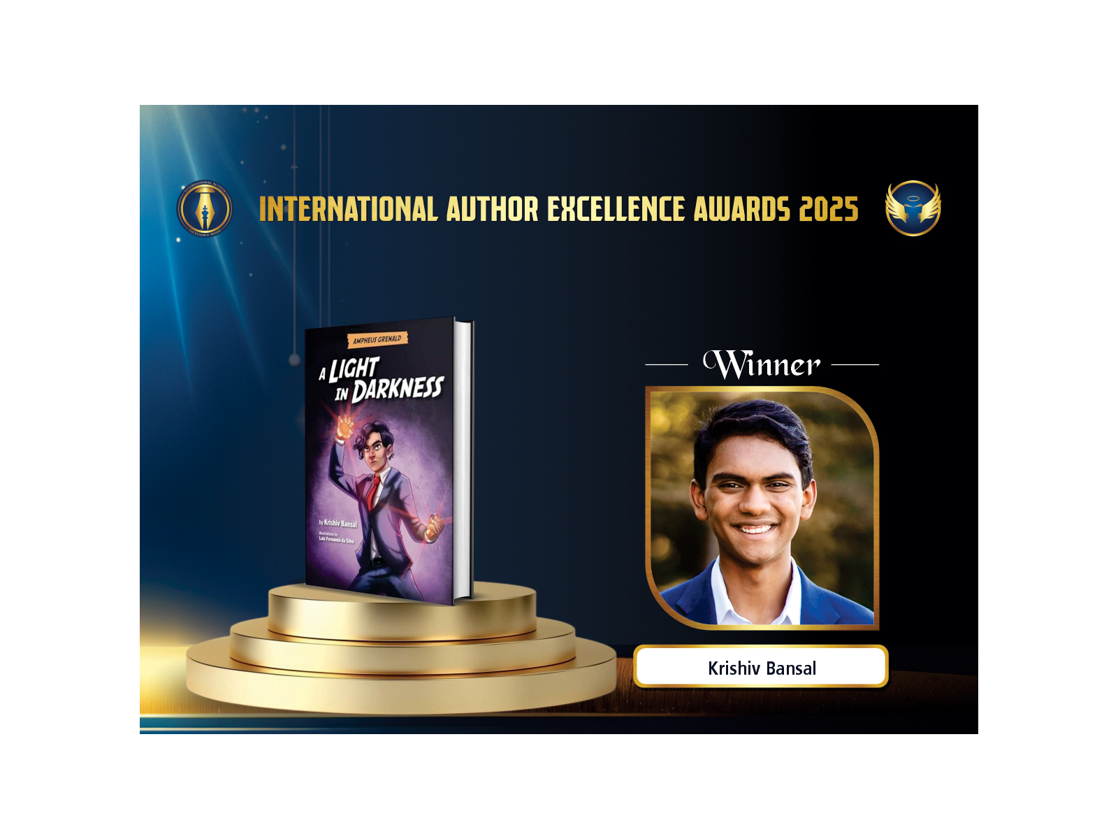Krishiv Bansal Wins International Author Excellence Award 2025 for His ...