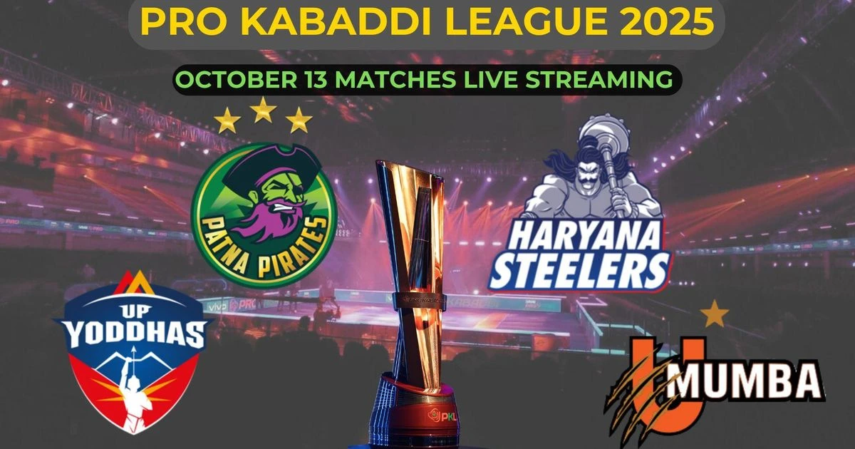 PKL 2025 live streaming: October 13 match list, timings, telecast ...