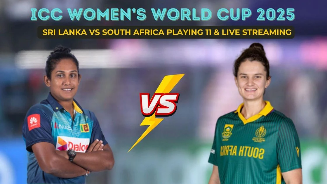 ICC Women's World Cup 2025: SL-W vs SA-W playing 11, live streaming ...