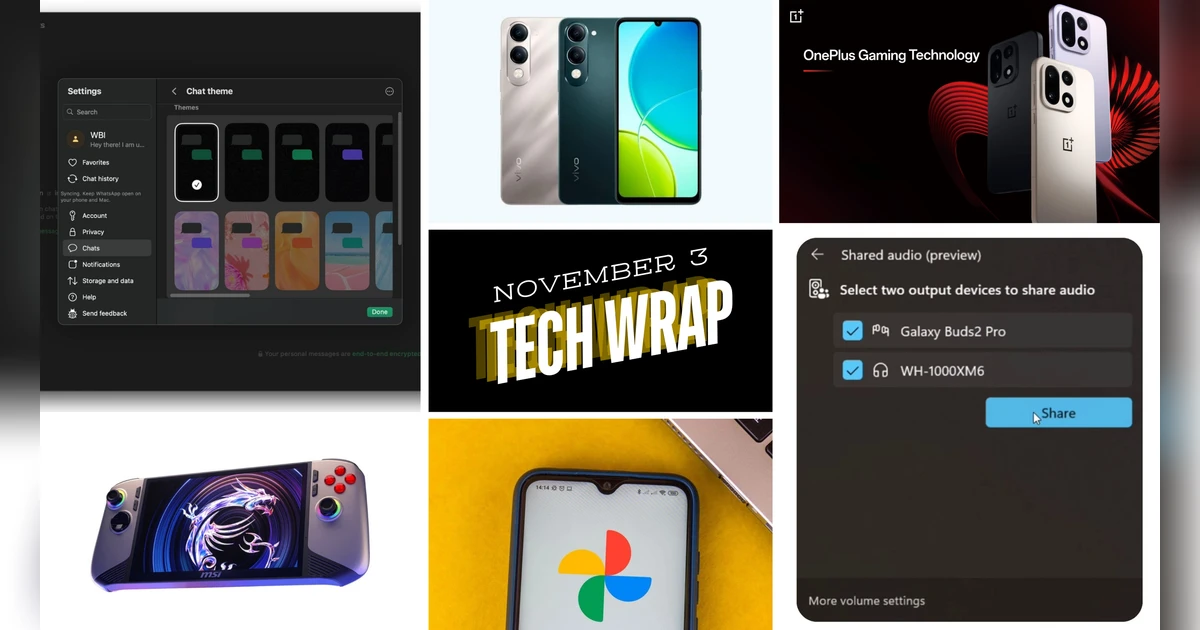 Tech Wrap Nov 3: OnePlus 15, Windows 11 shared audio, Xbox UI on MSI Claw | Tech News - Business ...