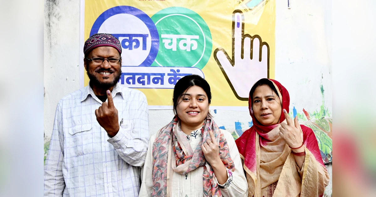 Bihar elections 2025 highlights: Voting percentage of 67.14% recorded ...