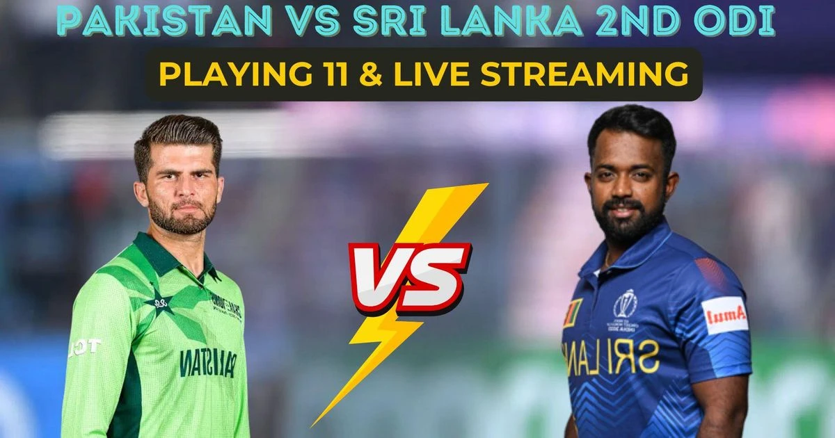 Pakistan vs Sri Lanka 2nd ODI Playing 11, live streaming, match timings ...