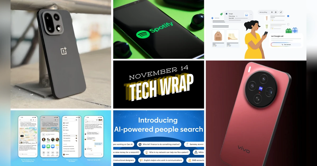 Tech Wrap Nov 14: Vivo X300 series, ChatGPT group chats, Spotify lossless | Tech News - Business ...