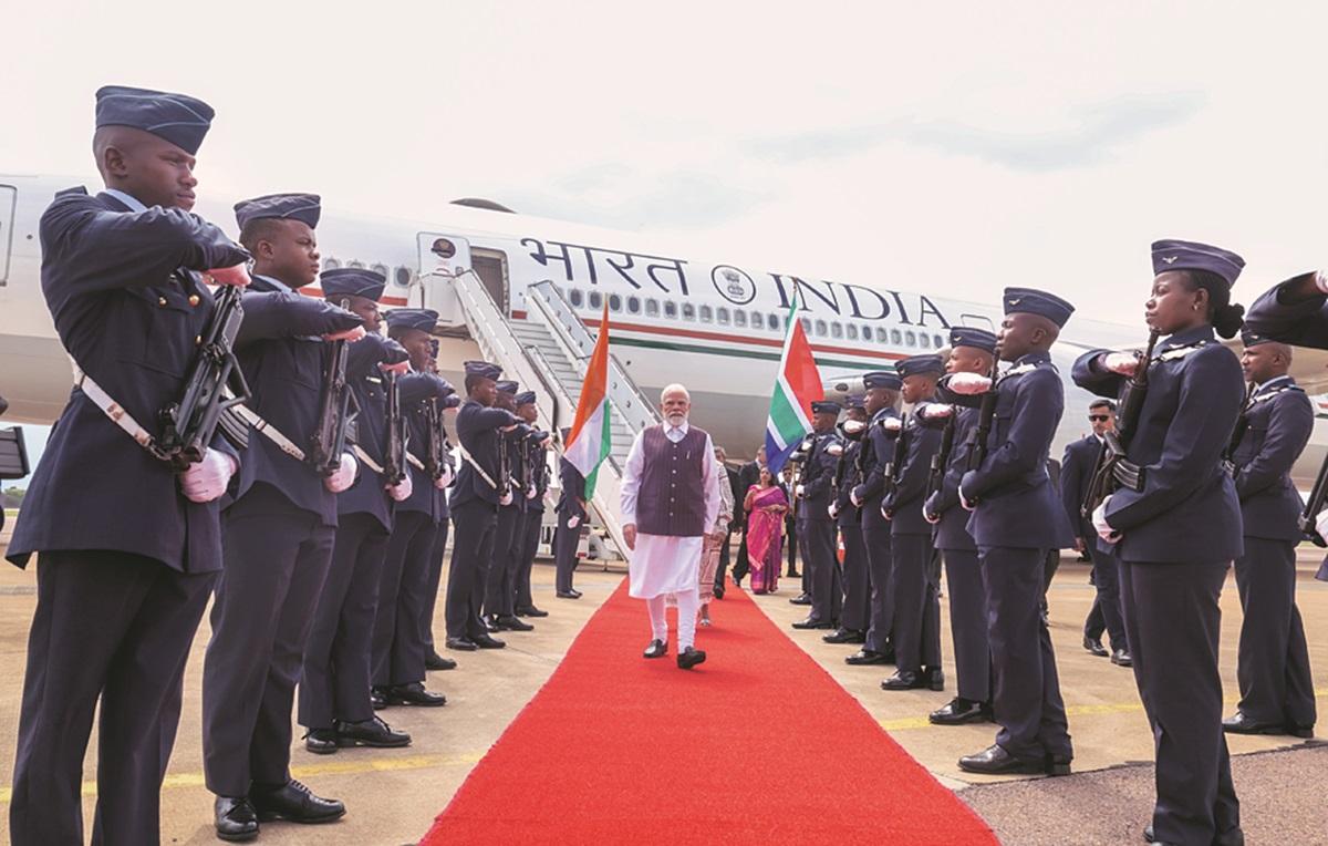 'Special' summit: PM Narendra Modi begins SA visit to attend G20 meet ...