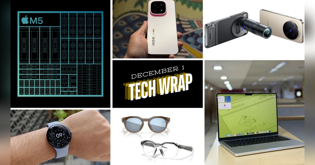 Tech Wrap Dec 1: Meta HSTN glasses, Intel on Apple MacBook, Google ...
