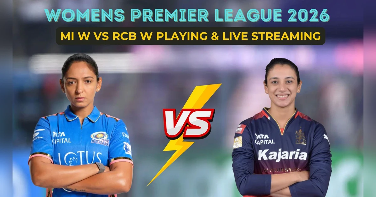 Women's Premier League 2026: MI vs RCB playing 11, live time, streaming ...