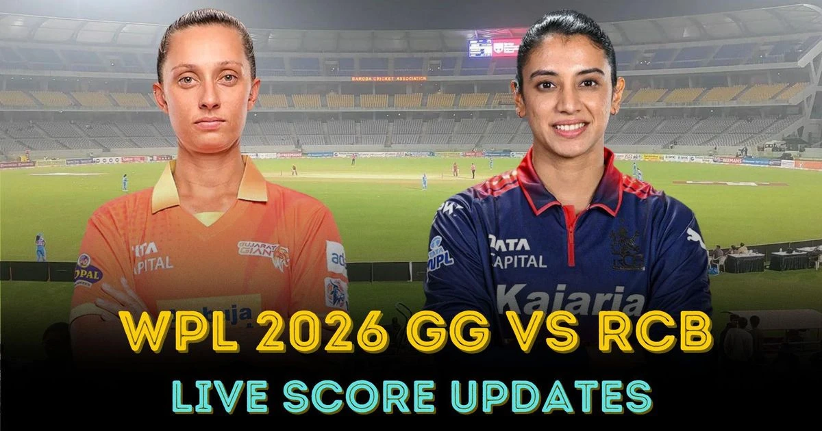 GG vs RCB LIVE SCORE UPDATES WPL 2026: Gujarat looking to halt the RCB ...