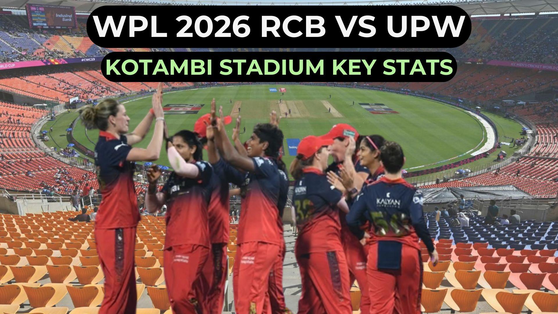 WPL 2026: RCB vs UP - Vadodara pitch report and Kotambi Stadium key ...