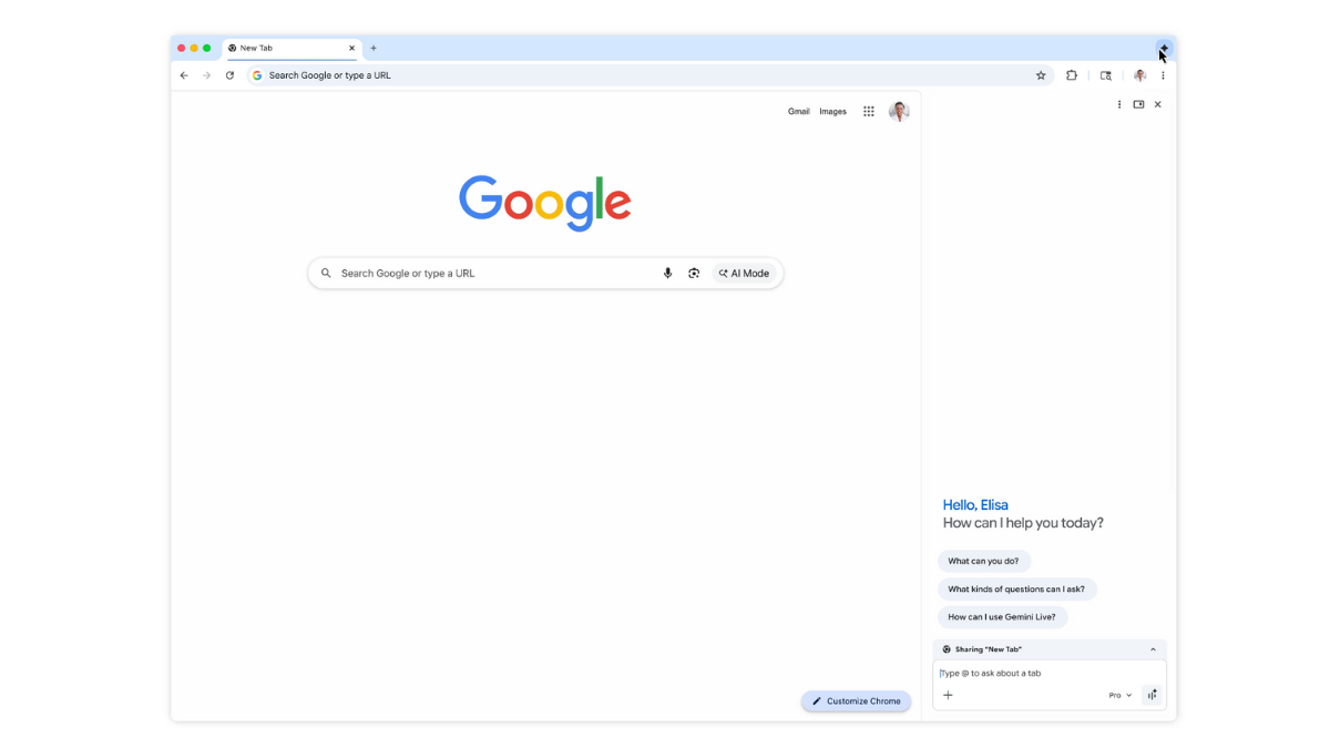 Google rolls out update for Gemini in Chrome: Side panel, Nano Banana ...
