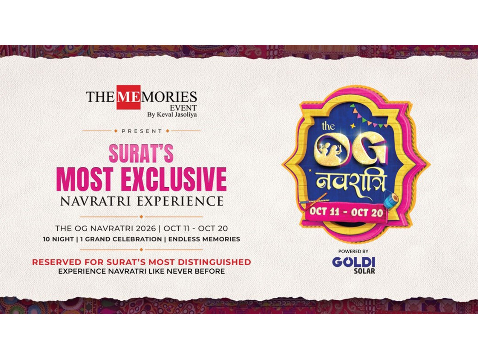 OG Navratri - 3000+ Surat's Most Powerful HNI Clients Under One Roof ...