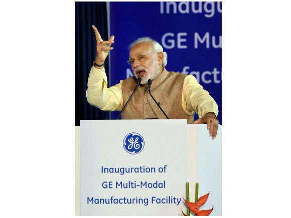 PM Narendra Modi inaugurates GE's multi-modal manufacturing facility in ...
