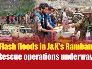 Flash floods in J&K's Ramban: Rescue operations underway