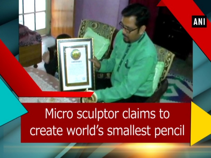 Micro sculptor claims to create world's smallest pencil