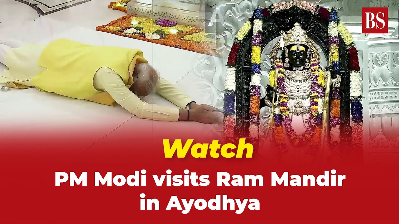 PM Modi visits Ram Mandir in Ayodhya | Ram Lalla