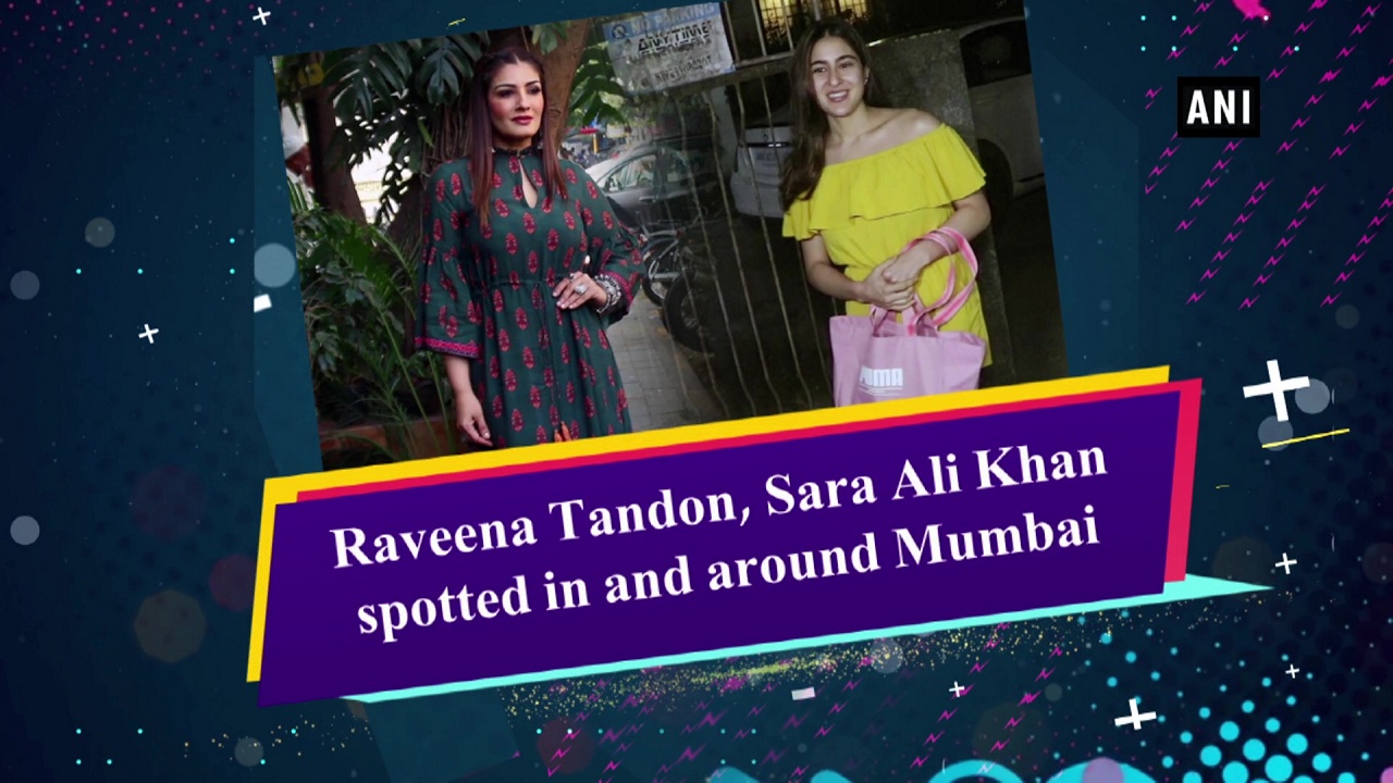 Raveena Tandon, Sara Ali Khan spotted in and around Mumbai