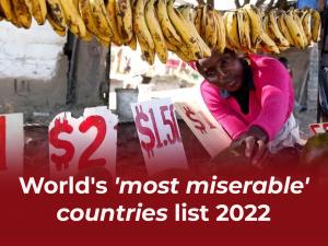 Take a look at the world's 'most miserable' countries