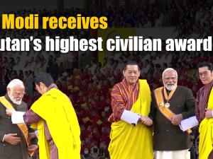 Watch: PM Modi receives the highest civilian award in Bhutan