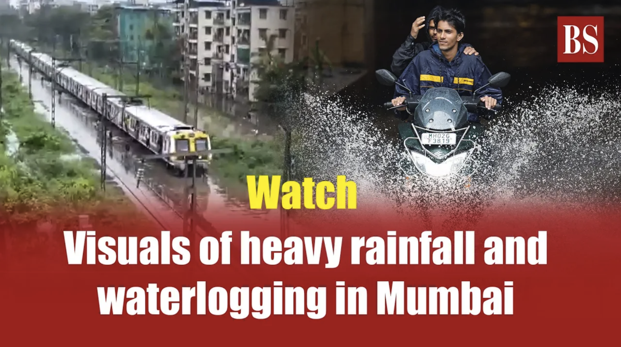 Watch: Visuals of heavy rainfall and waterlogging in Mumbai