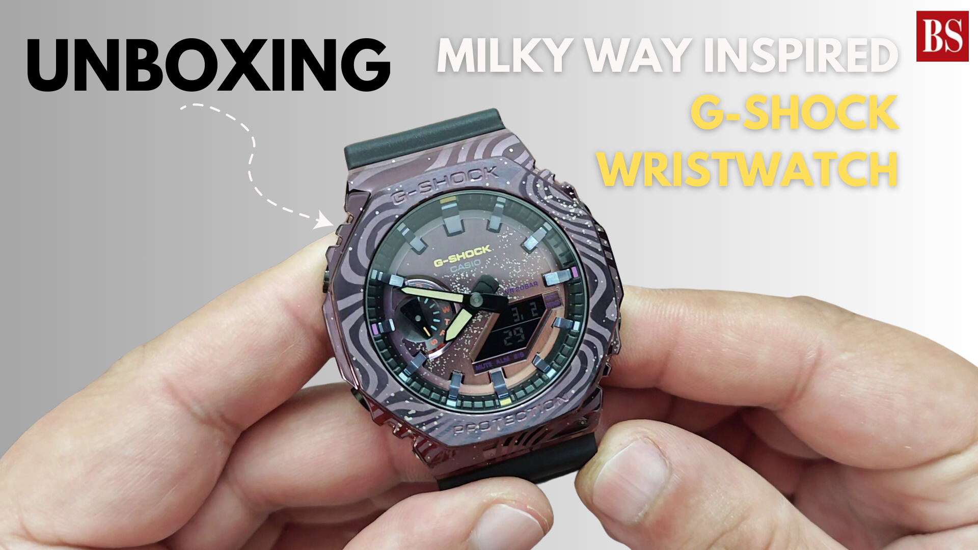 G-Shock GM-2100MWG-1ADR: Unboxing galaxy-themed engraved premium wristwatch