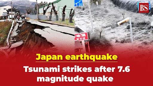 Japan earthquake: Tsunami strikes after 7.6 magnitude quake
